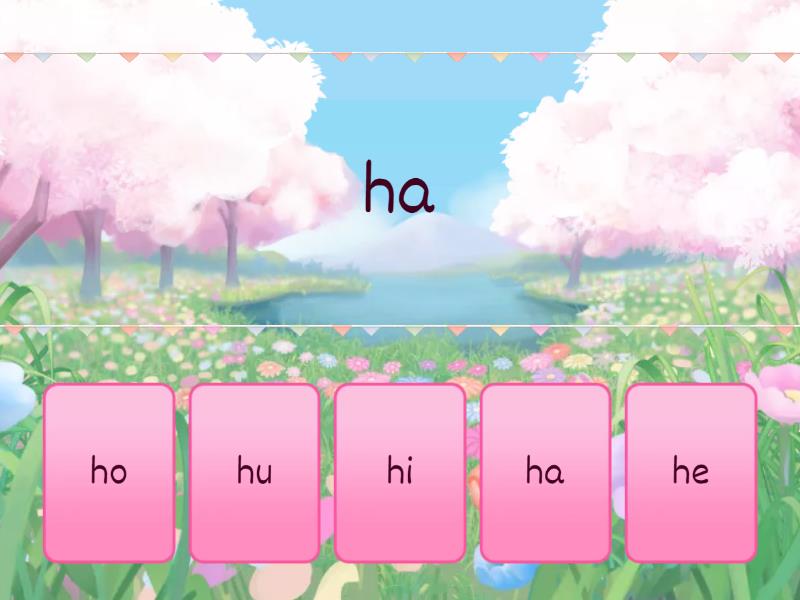 Letter h blends - Find the match