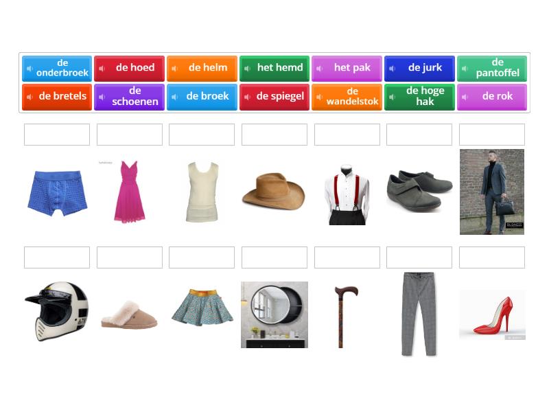 kleding NT2 - Verbinden