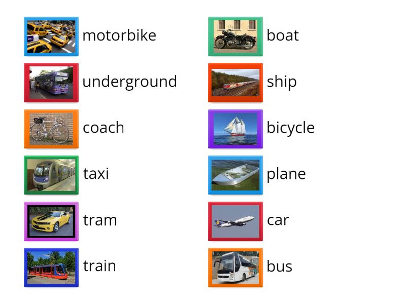 7.1 Transport nouns - Unscramble