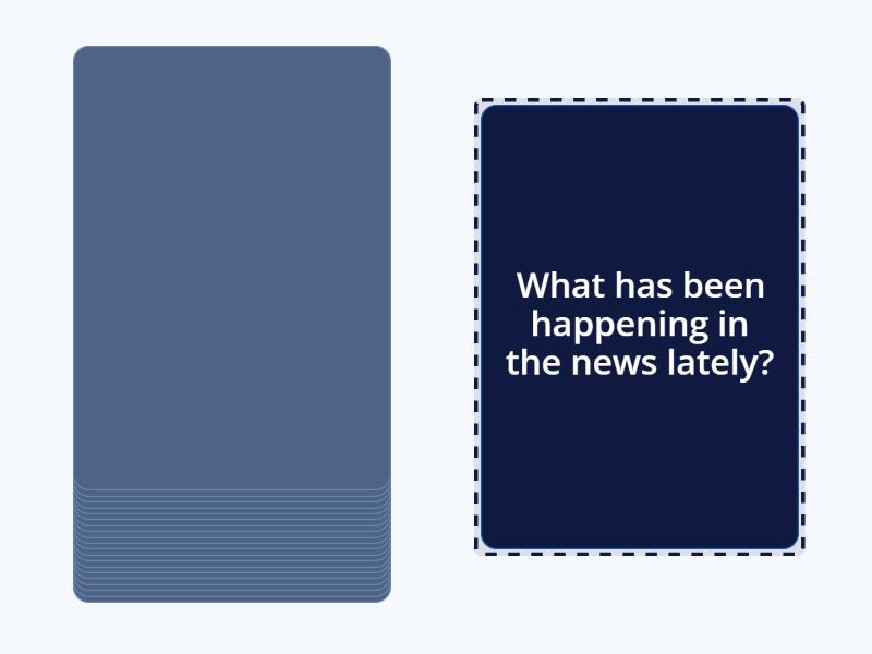 PRESENT PERFECT CONTINUOUS - Speaking cards