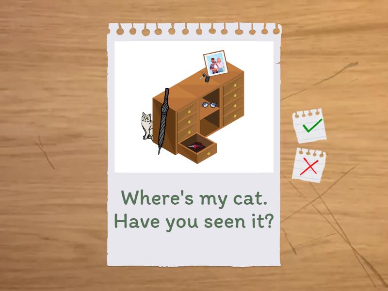 Prepositions of Place (Kids) - Flash cards