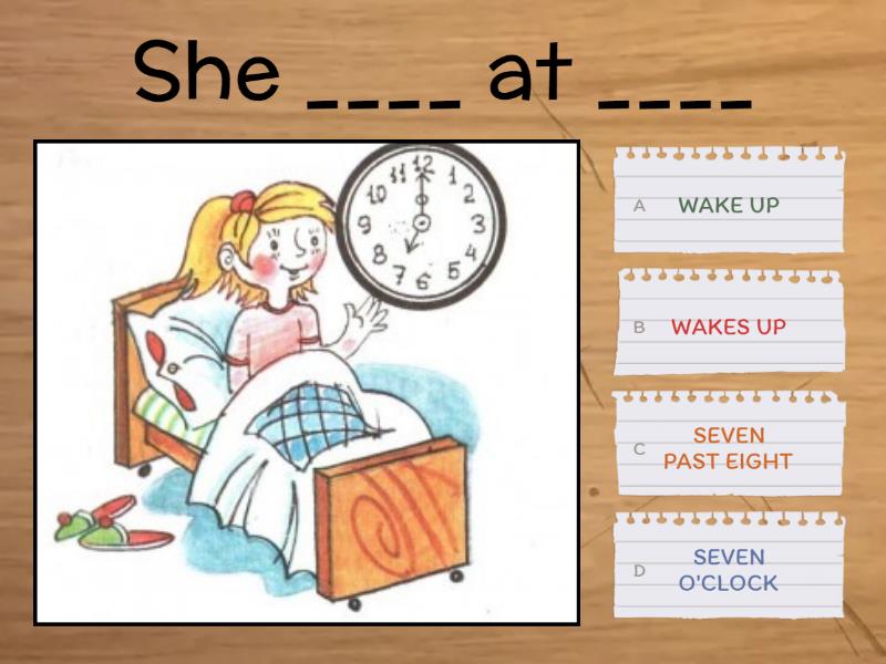 Simple Present - Time + Routines - Quiz