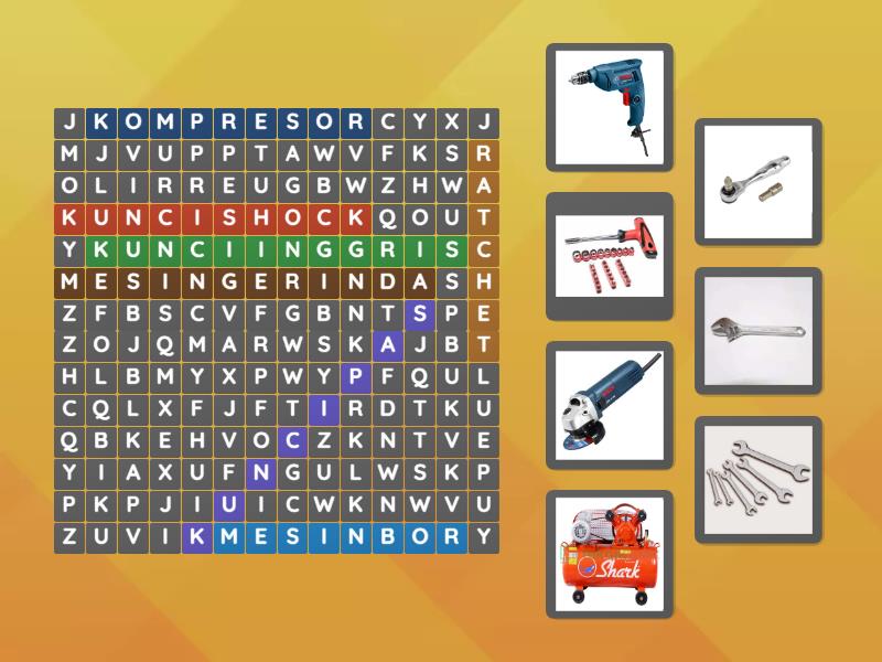 power dan hand tools - Wordsearch