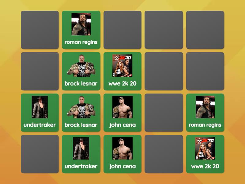 wwe - Matching pairs