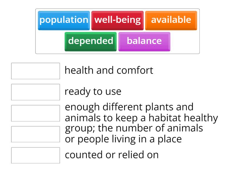 Unit 2 Week 3-vocab - Match up