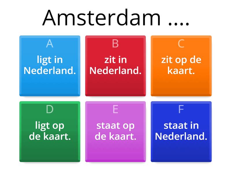 Wat is waar? Voorzetsels en positiewerkwoorden - Quiz