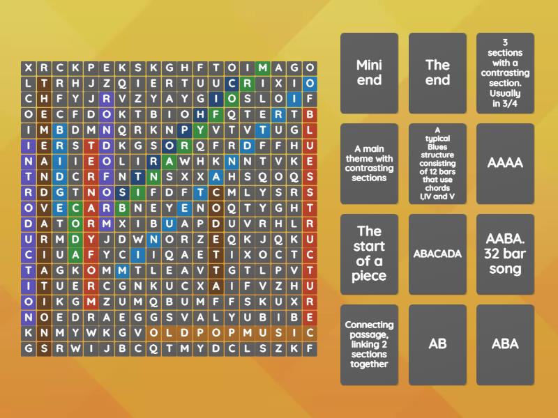 Structure - Wordsearch