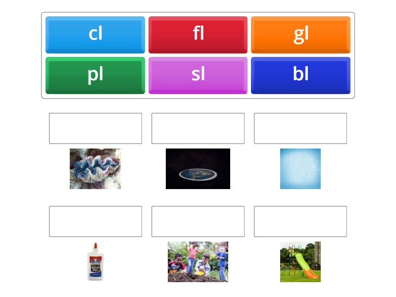 Initial Consonant Blend Sort - Match up