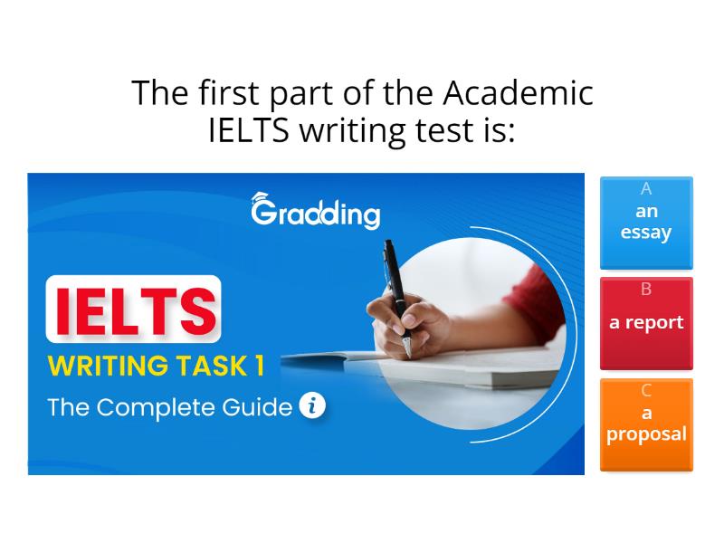 IELTS Writing Part 1 - Quiz
