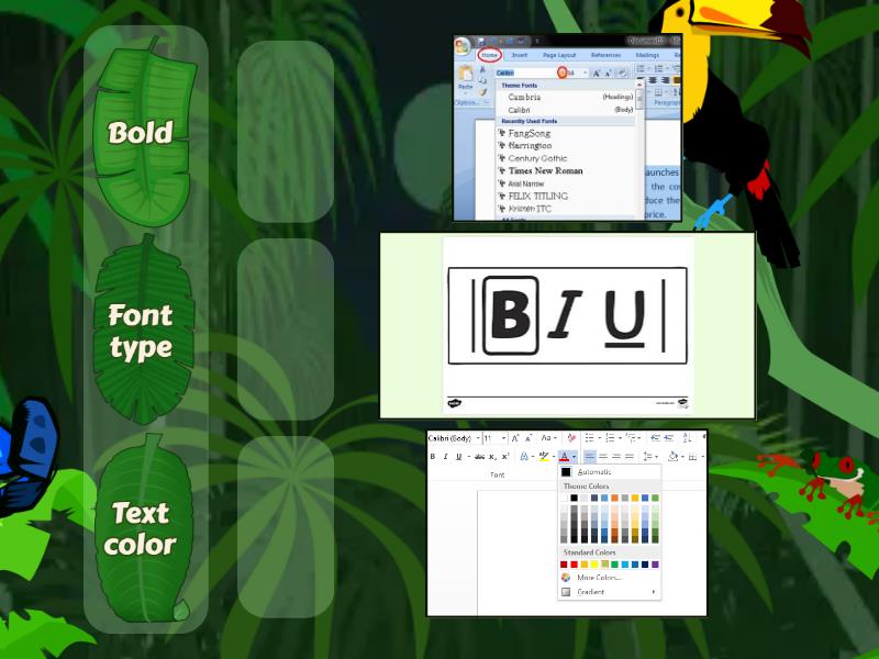 WordPad exercise - Match up
