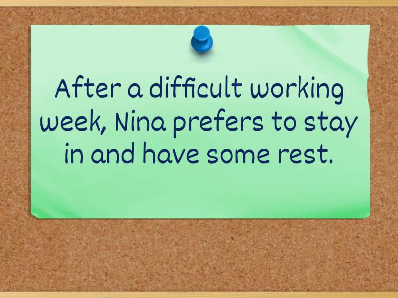 Correct the mistakes. One sentence is correct and some sentences have ...