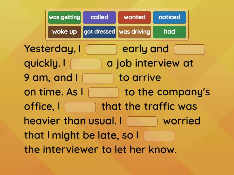 Short Story - Past Simple, Past Continuous & Past Perfect - Complete ...