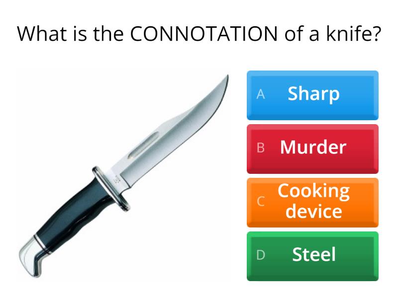 Connotations v Denotations 1 - Quiz