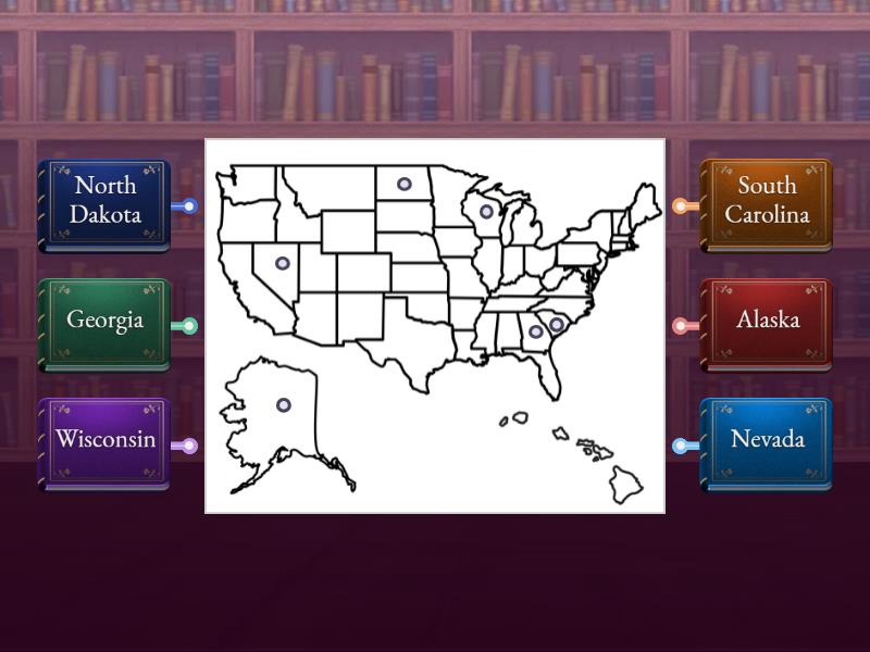 USA Map Quiz - Labelled diagram