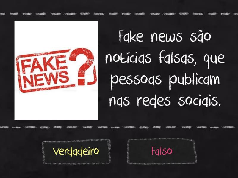 ☆Fake News Verdadeiro ou Falso☆ - True or false