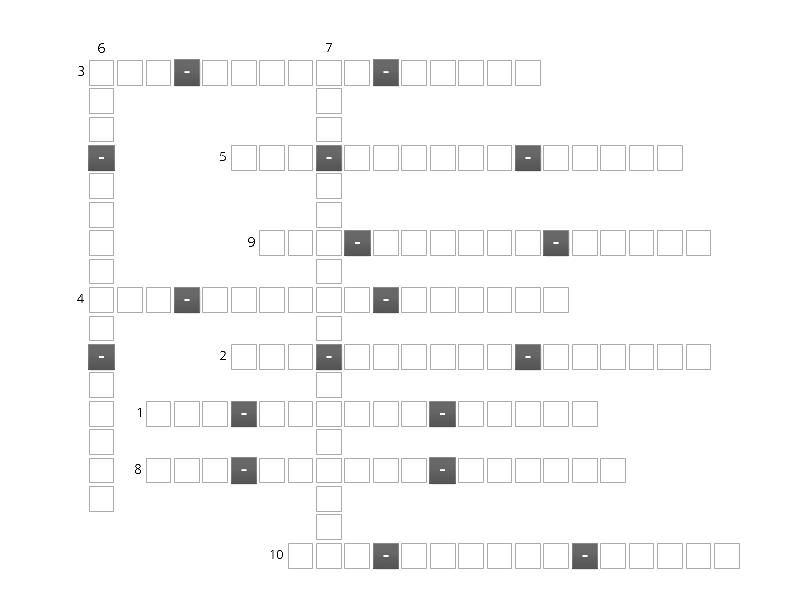 Ordinal Numbers in English 21-31 - Crossword