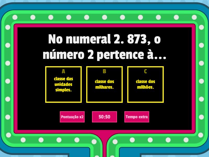 Programa: Ordens e classes - Gameshow quiz