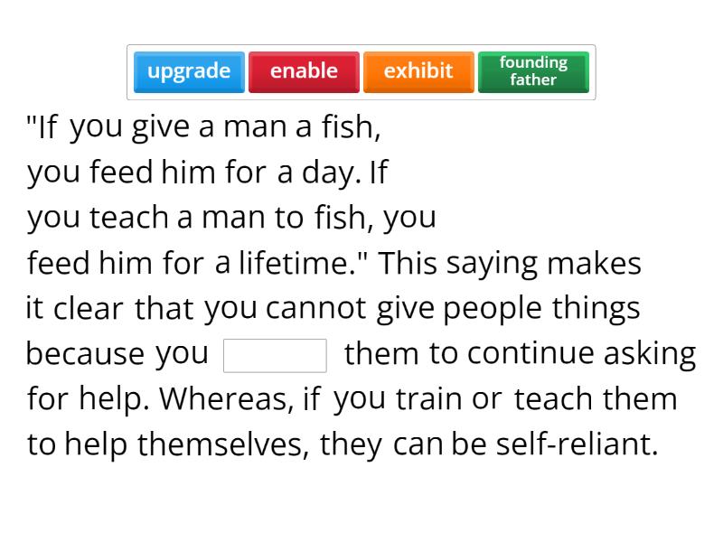 Supplemental Vocabulary Assignment 1 - Complete the sentence
