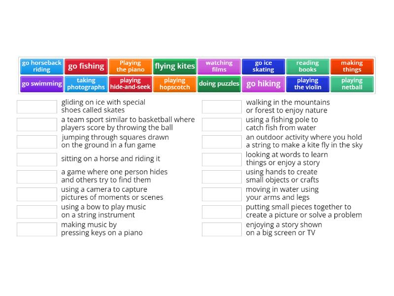 G4 Vocabulary Match Up