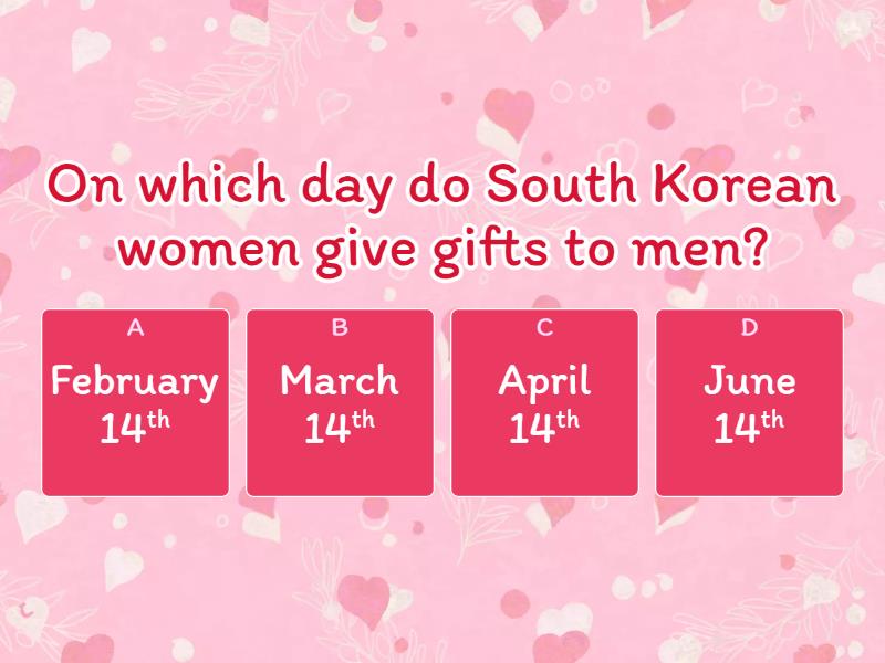 Valentine's Day Traditions - Quiz