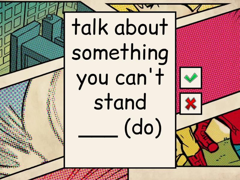 Verb Pattern - Flash cards