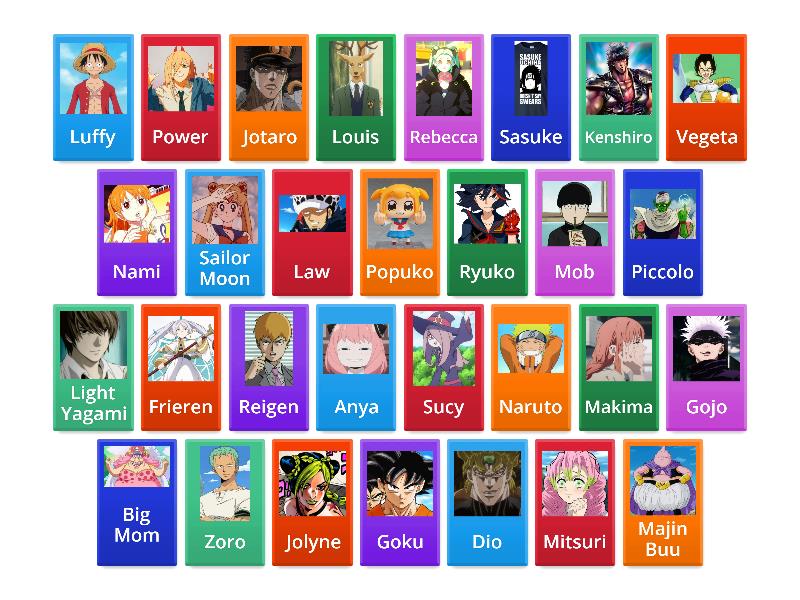 Guess Who? Anime Edition - Flip tiles