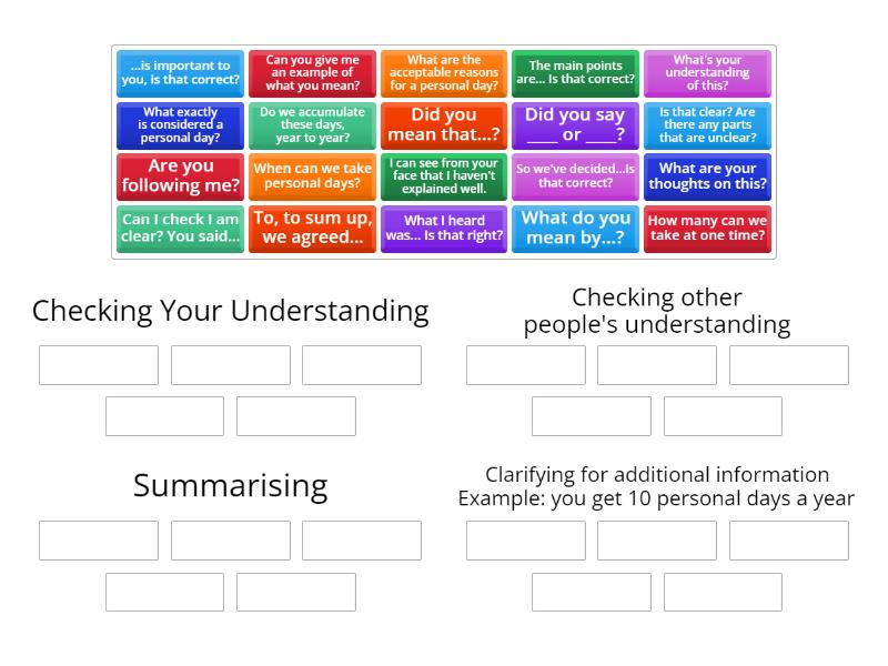 Language for Understanding - Group sort