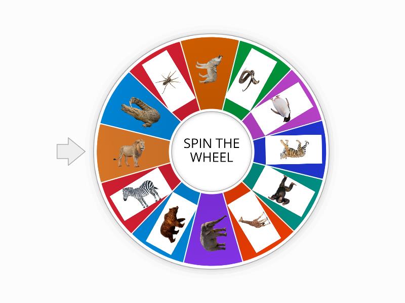 Wild animals - Spin the wheel