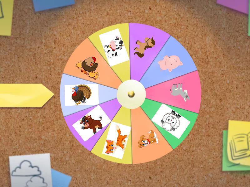 ANIMALES DE LA GRANJA - Spin the wheel