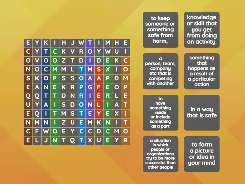 GW A2 Unit 3 Reading - Wordsearch