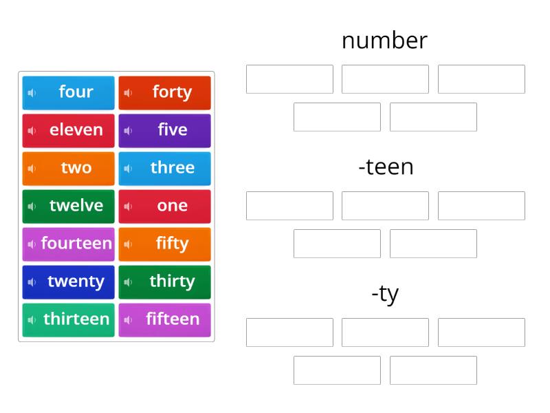 Sort the numbers 1-50 - Group sort