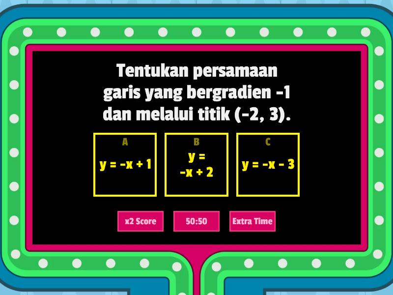 Kuis linear - Gameshow quiz