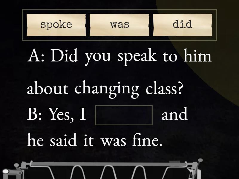 Outcomes Pre-Int Past simple Auxiliary - Missing word