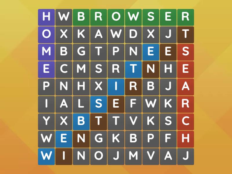 The Internet - Wordsearch