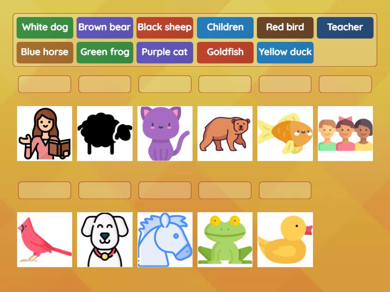 Brown Bear, brown bear What do you see? - Match up