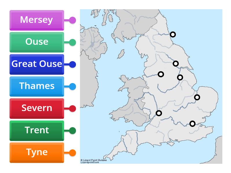 UK Rivers - Labelled diagram