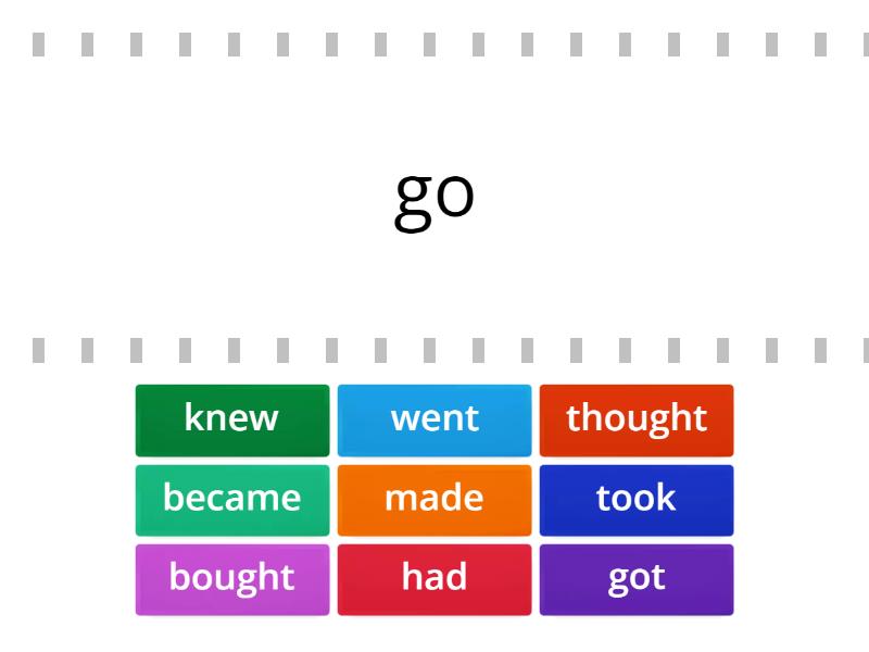 irregular verbs A1 - Find the match