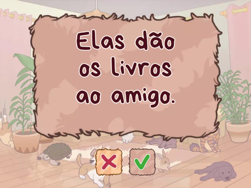 P1 A11.2 Pronomes pessoais complemento direito - Flash cards