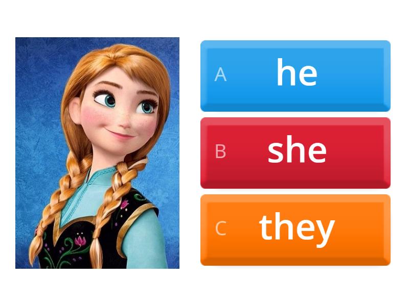 Personal pronouns - they, he, she? - Test