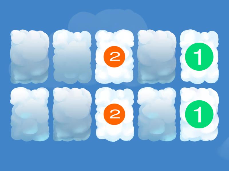 Memory Game 1 to 10 - Matching pairs