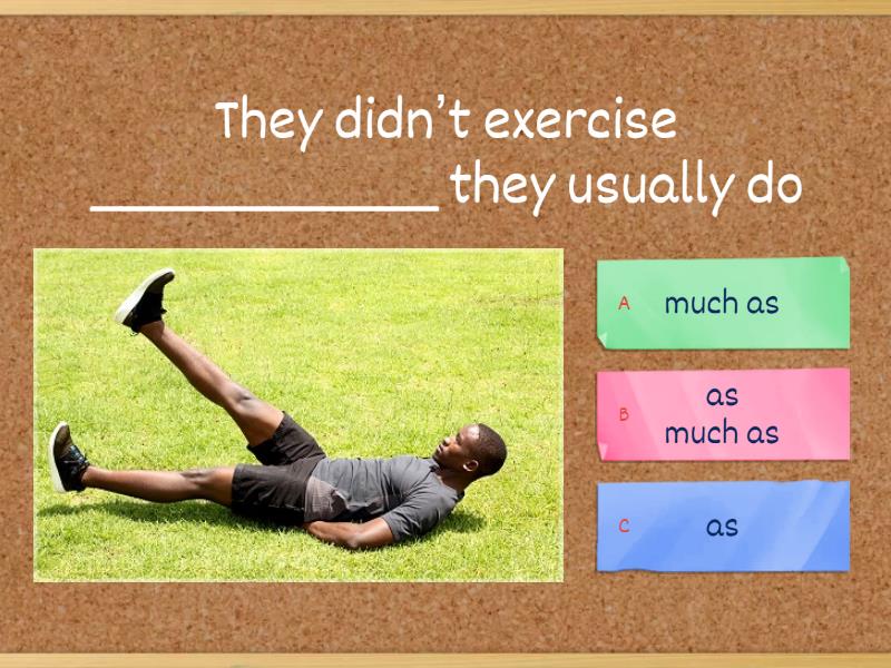 Comparative adjectives as...as - not as...as - Cuestionario
