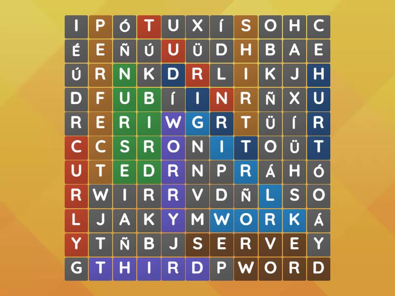 Spelling unit 15 Peyton - Wordsearch