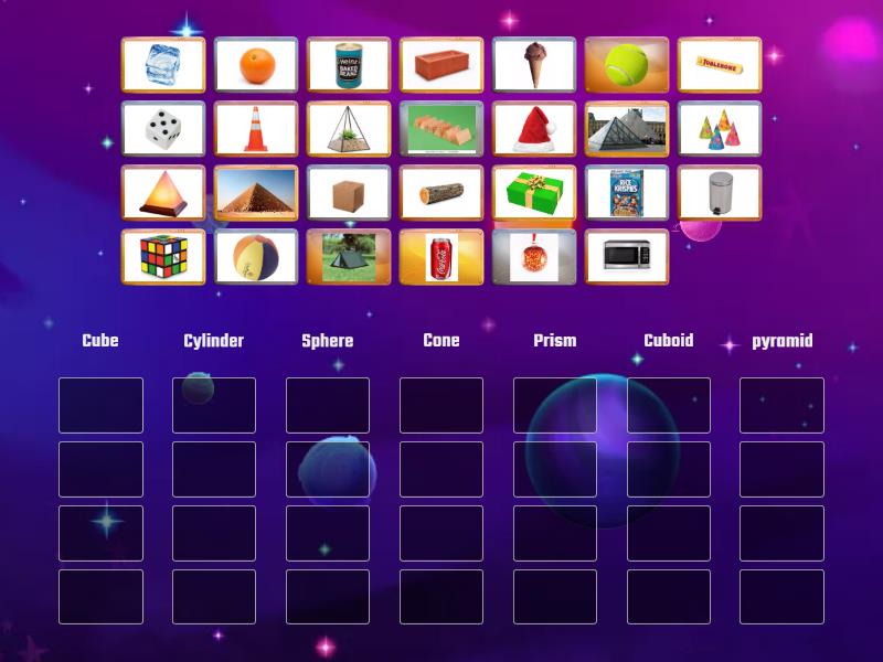 3D Shape Sort - Group sort