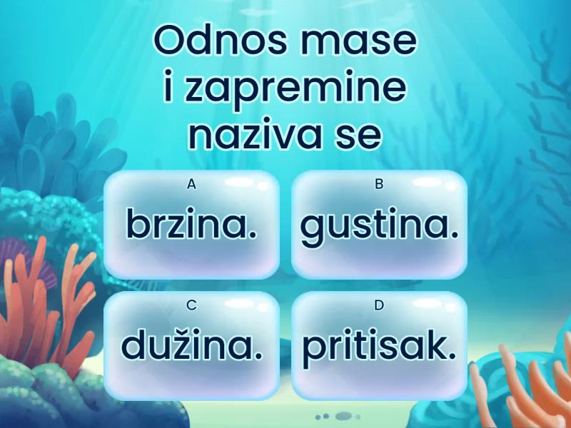 zašto je more slano - Quiz
