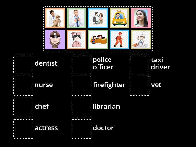occupations game p.5 - Match up