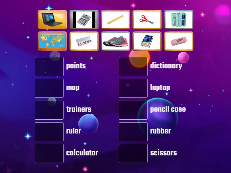 GG2 Unit 1.1 "School items" - Match up