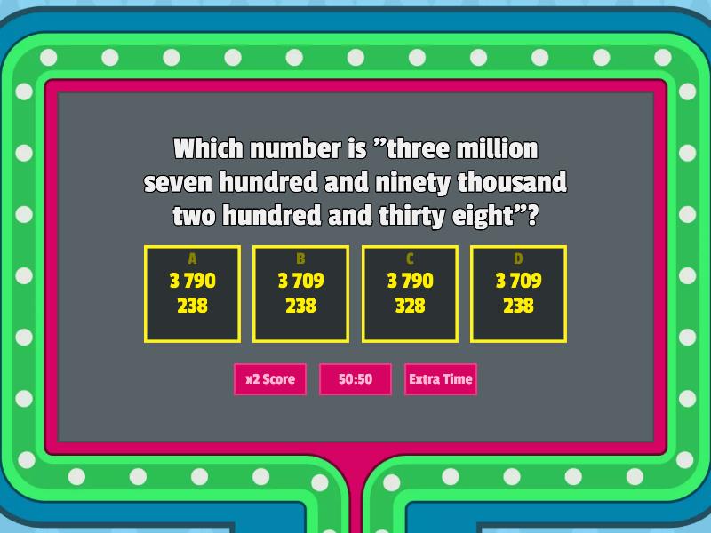 Grade 5: Math Quiz! - Chapter 1 - Gameshow quiz