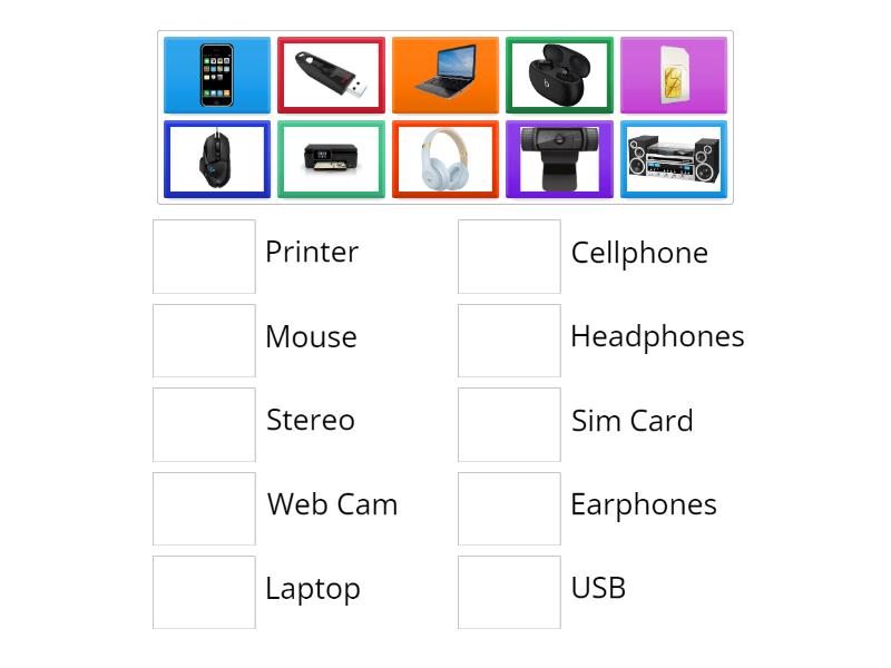 Technological Devices - Match up