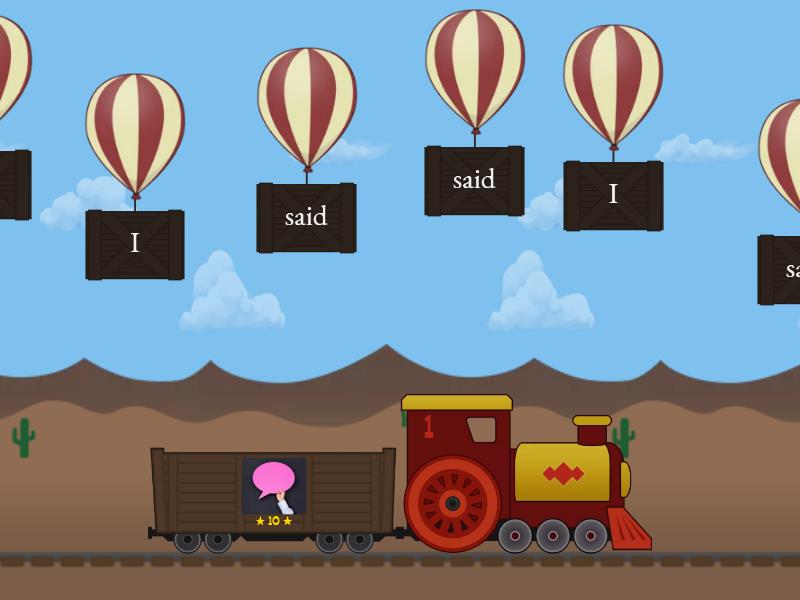 3.1 Sight Word Matching Game with Pictures - Balloon pop