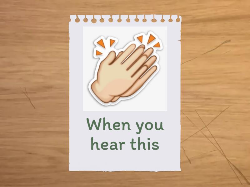 Getting attention - Flash cards